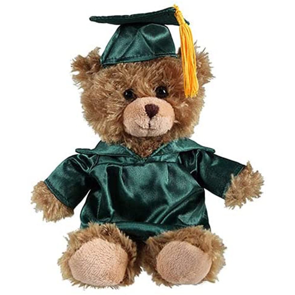 Made by Aliens 6" Graduation Bear Custom Plush Stuffed Animal Mocha ...
