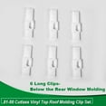 Roof Molding Trim Clips Fit for Cutlass 1981-1988,Vinyl Top Roof ...