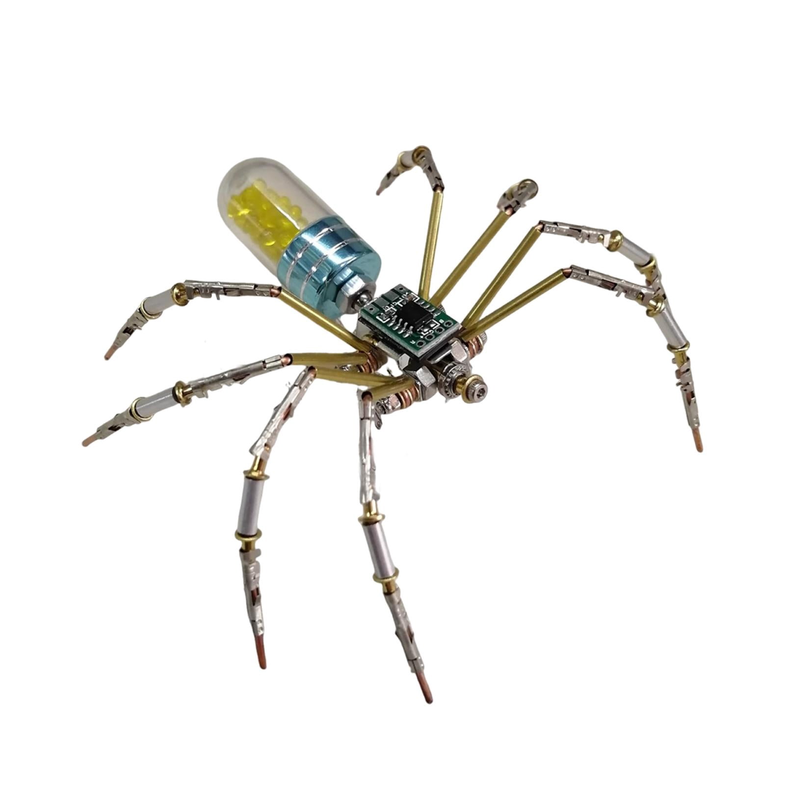 Milaget Mechanical Spider Craft Kit DIY Assembly Metal Building for ...