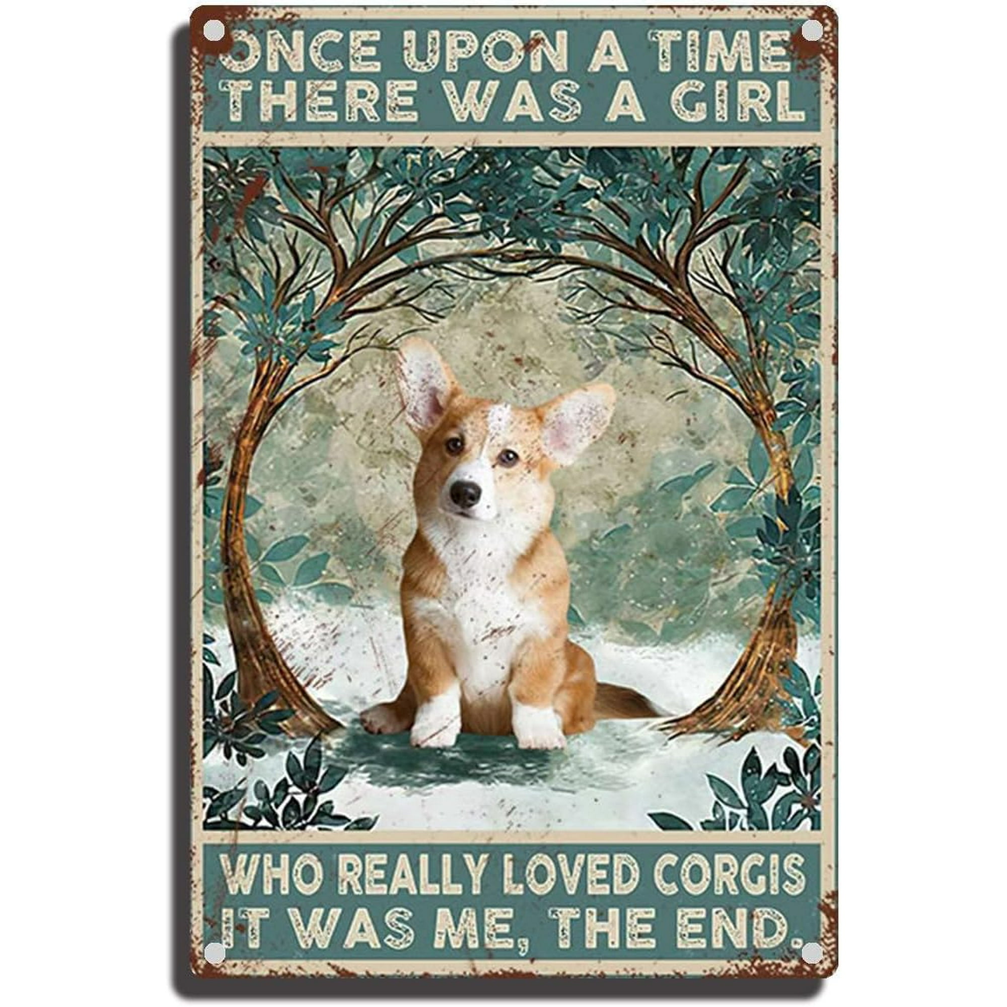 Click here for Aocisuki Tin Sign Once Upon A Time There Was A Gir... prices