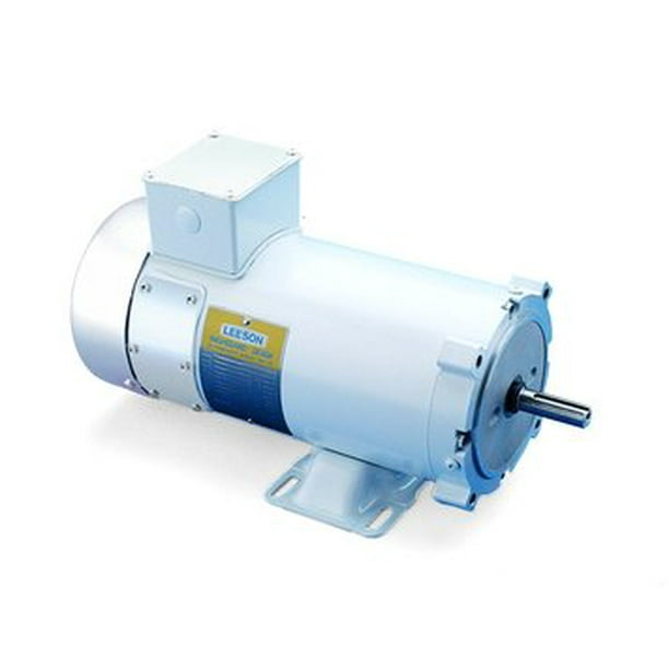 1/2 hp 1750 RPM 56C TENV Frame 180V DC Wash Down Duty Leeson Electric ...
