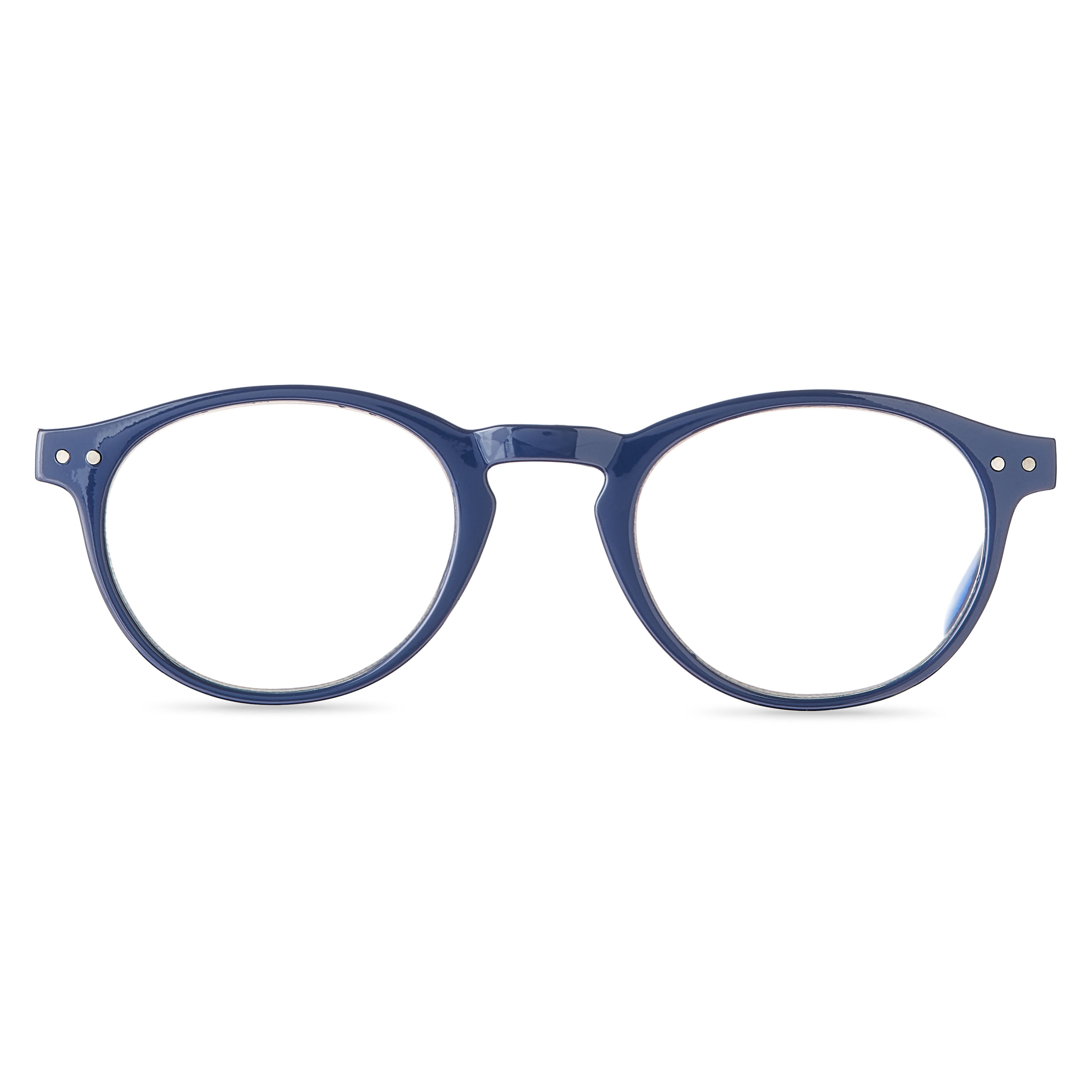Equate Unisex Kai Bluelight Reading Glasses with Case, Navy, +1.75 ...