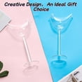 Bird Shaped Martini Glasses4 Pack , 5.4 Oz Clear Cocktail Glass Set for ...