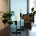 CHE-Real Wax Hand Dipped Battery Operated LED Timer Taper Candles ...