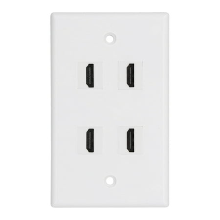 Wall Plate, ABS 4K Wall Outlet For AV Receiver For Home Theater ...