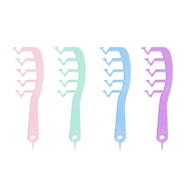 nipocaio 4 Pieces Z-Shaped Wide Tooth Combs, Large Hair Comb Combs ...