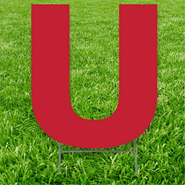 Red Letter U 20 inches tall - Walmart.com
