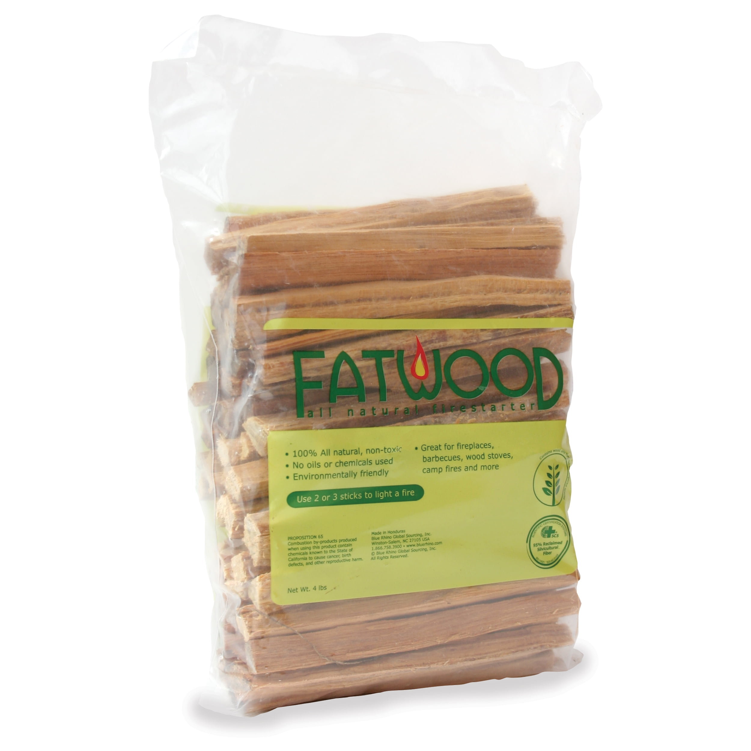 Blue Rhino - 4 Pounds Fatwood In Poly Bag - Walmart.com