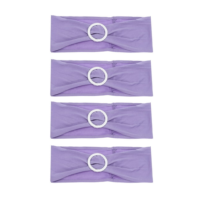 NUOLUX Chair Sashes Cover Bands Bows Stretch Spandexelastic Slider ...