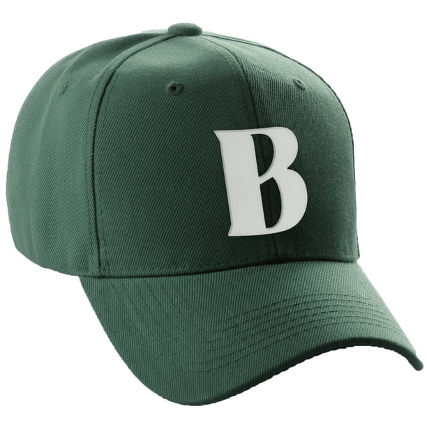 Daxton Structured Curve Visor Bill Baseball Hat 3D Capital Alphabet ...