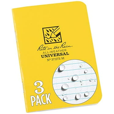 Rite in the Rain Weatherproof Mini Stapled Notebook, 3.25" x 4.625 ...