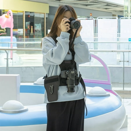 Dual Camera Shoulder Strap Holder Wear-Resisitant Adjustable Adjustable ...