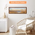 5x15 Wood Frame Brown, Rustic Natural Wooden 15x5in Poster Picture ...