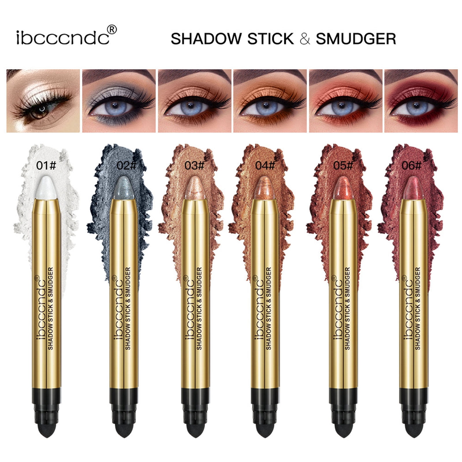 pstuiky Eyebrow Powder, High-gloss Eyeshadow Pen One-stroke Shaping ...