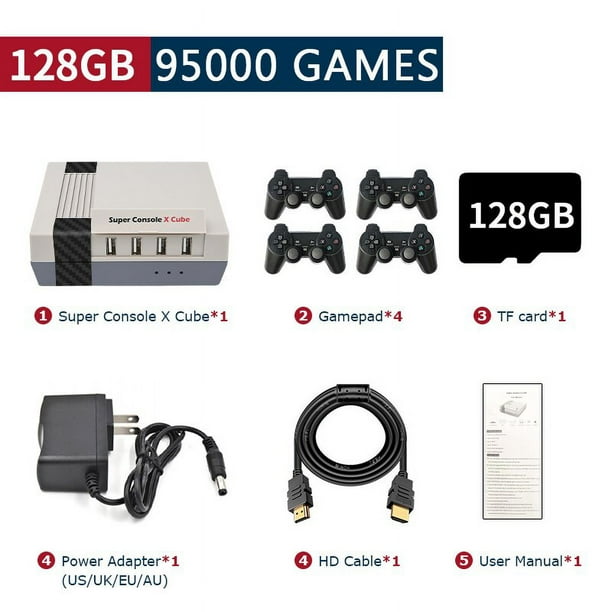 Juegos Retro Para MAME/DC/ARCADE, más de 117000 juegos, Super consola X Cube 4K, Mini TV Box ...