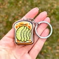 Avocado Toast Keychain | Cute Acrylic Keychain | kawaii food keychain ...