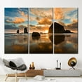 View Poster, Cannon Beach Wall Decor, Oregon Coast Haystack Rock Poster ...