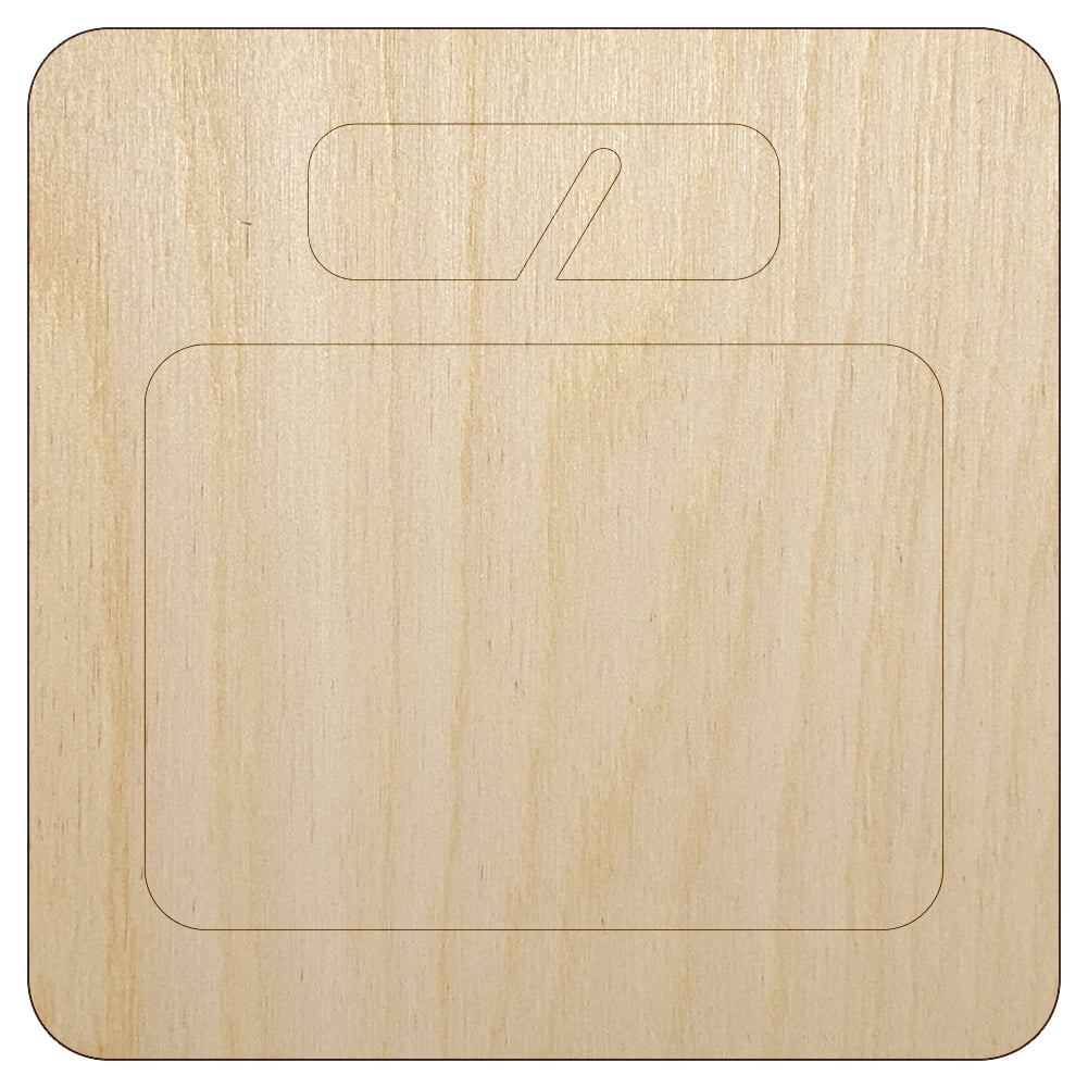Scale Weight Loss Wood Shape Unfinished Piece Cutout Craft DIY Projects ...