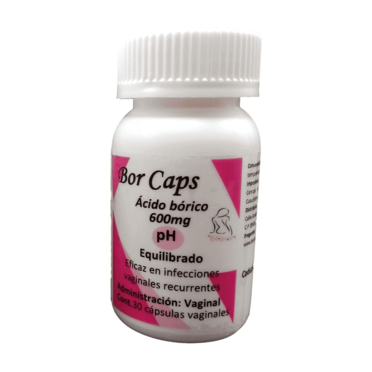 Cápsulas vaginales Bor Caps 30 cápsulas 600mg | Walmart en línea