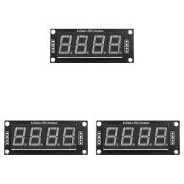 Placa LED de 0,56 pulgadas Controlador TM1637 Multicolores de 4 dígitos ...