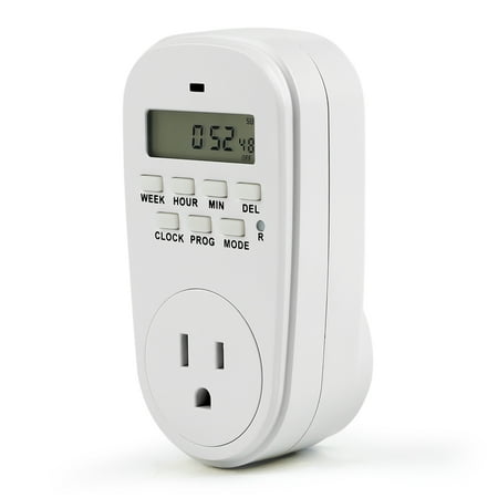 7 Day Heavy Duty Digital Programmable Timer for Indoor Electrical ...
