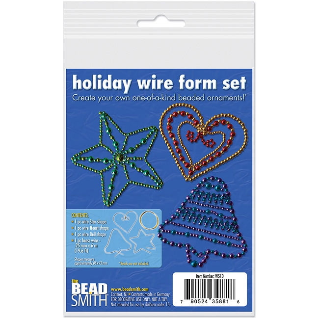 Craft Supplies & Tools Beadable Holiday Wire Forms Sculpting & Forming ...