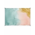 Abstract Beach Sun Shade Sail 8'X10' Watercolor Teal Pink Brown ...