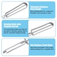 2 Pcs Stainless Steel Vegetable Peelers, Kitchen Potato Carrot Peelers ...
