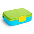 Munchkin Bento Box Toddler Lunch Box, BPA-Free, Green/Yellow/Blue ...