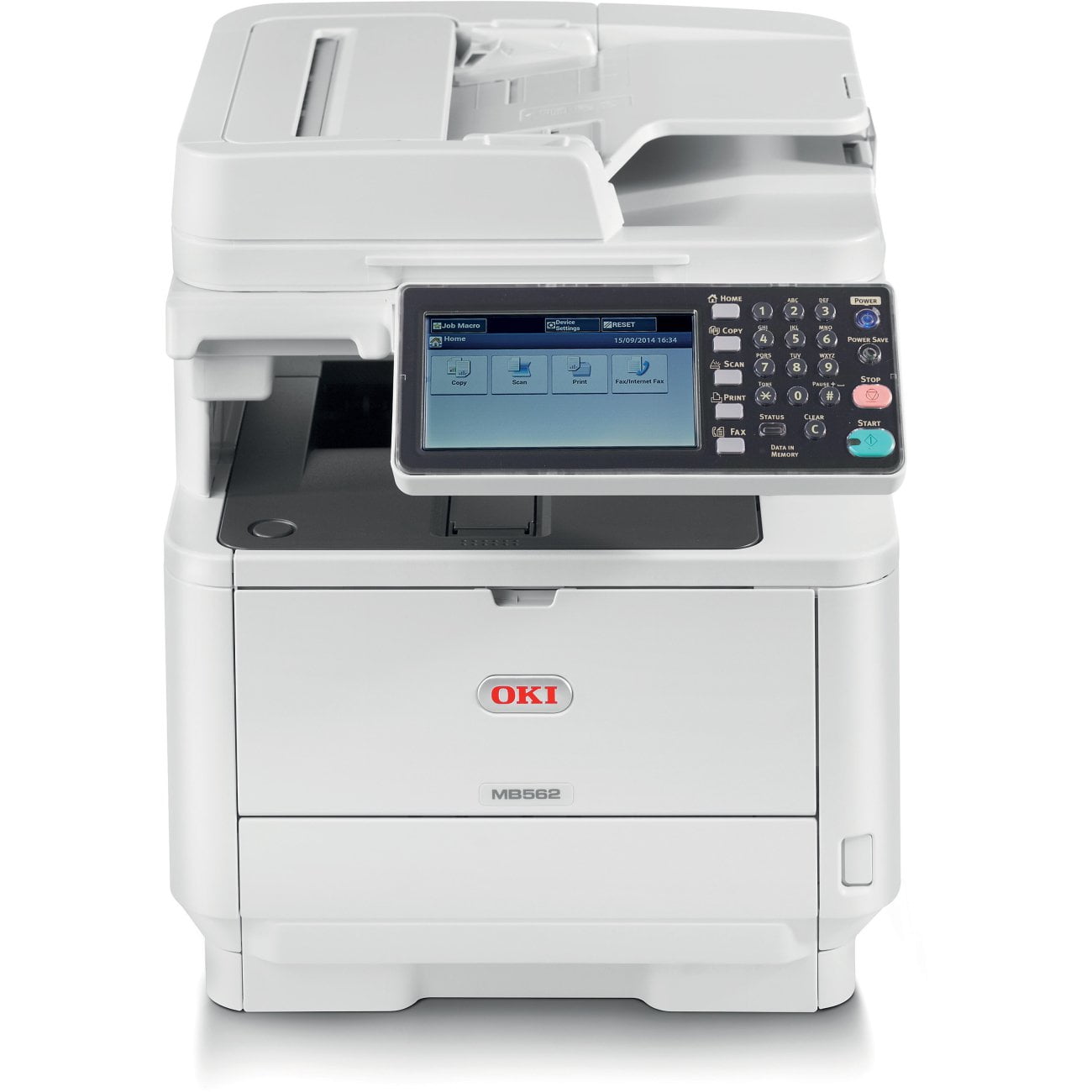 Oki MB562DNW Monochrome Wireless Multifunction Laser Printer, Copy/Fax ...