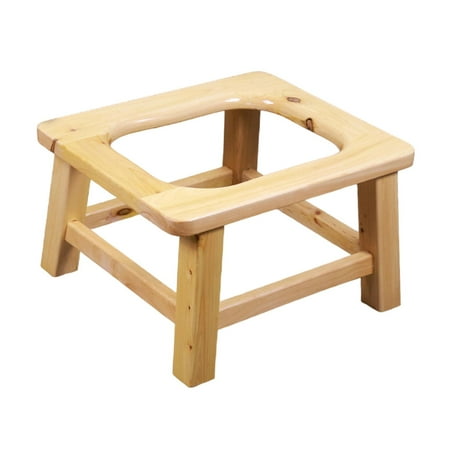 TISHITA Commode Chair Toilet Frame Multi Uses Wood Squatting Toilet ...