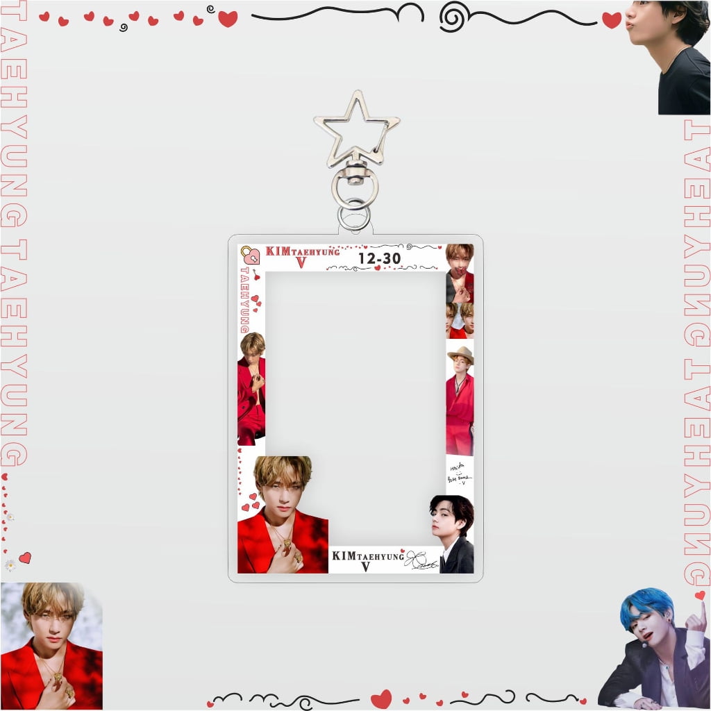 Bts V Kim Taehyung Aidou Nuevo Estilo Marco De Fotos Tarjeta Llavero ...