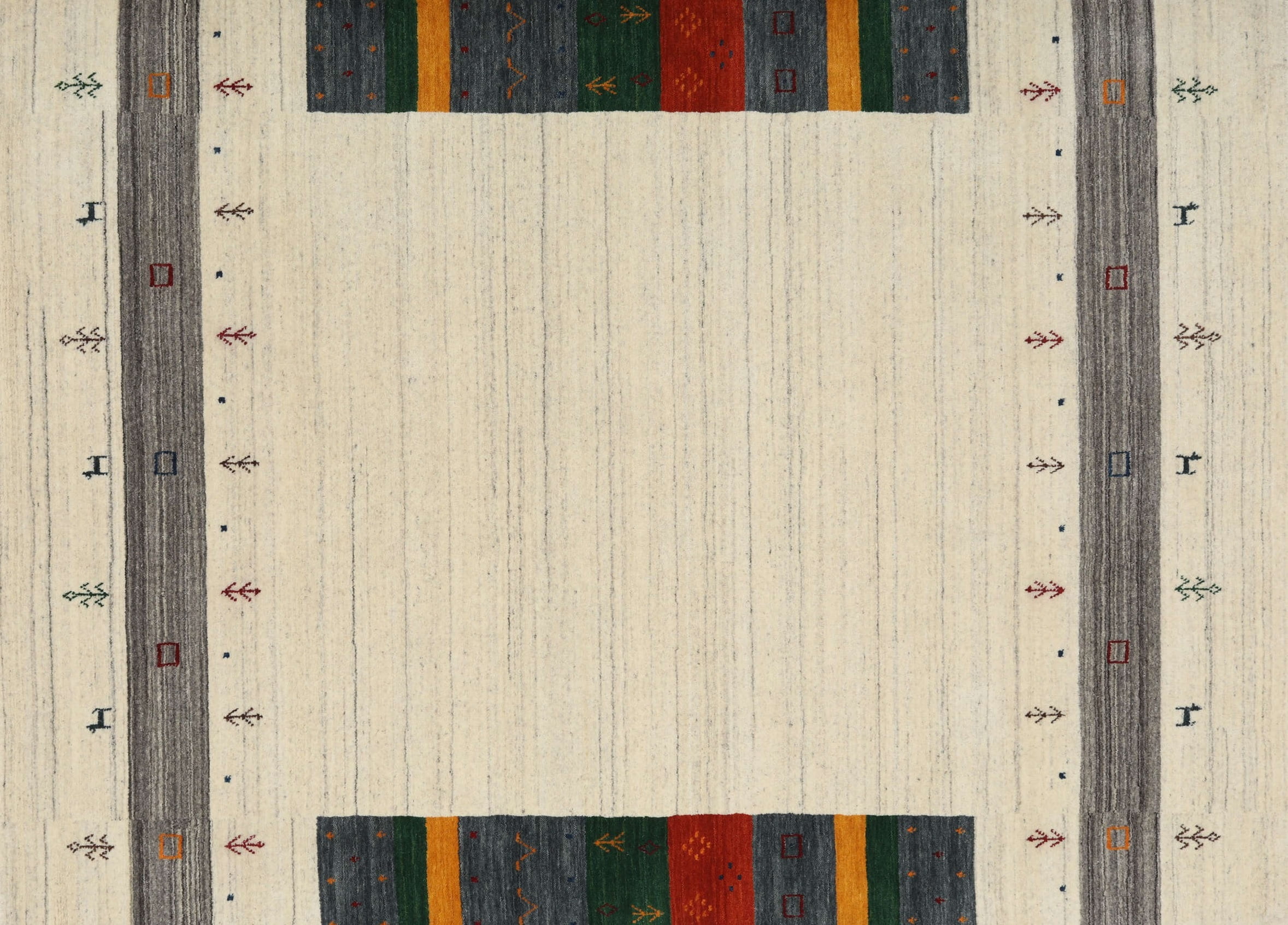 Ahgly Company Indoor Rectangle Contemporary Khaki Green Abstract Area ...