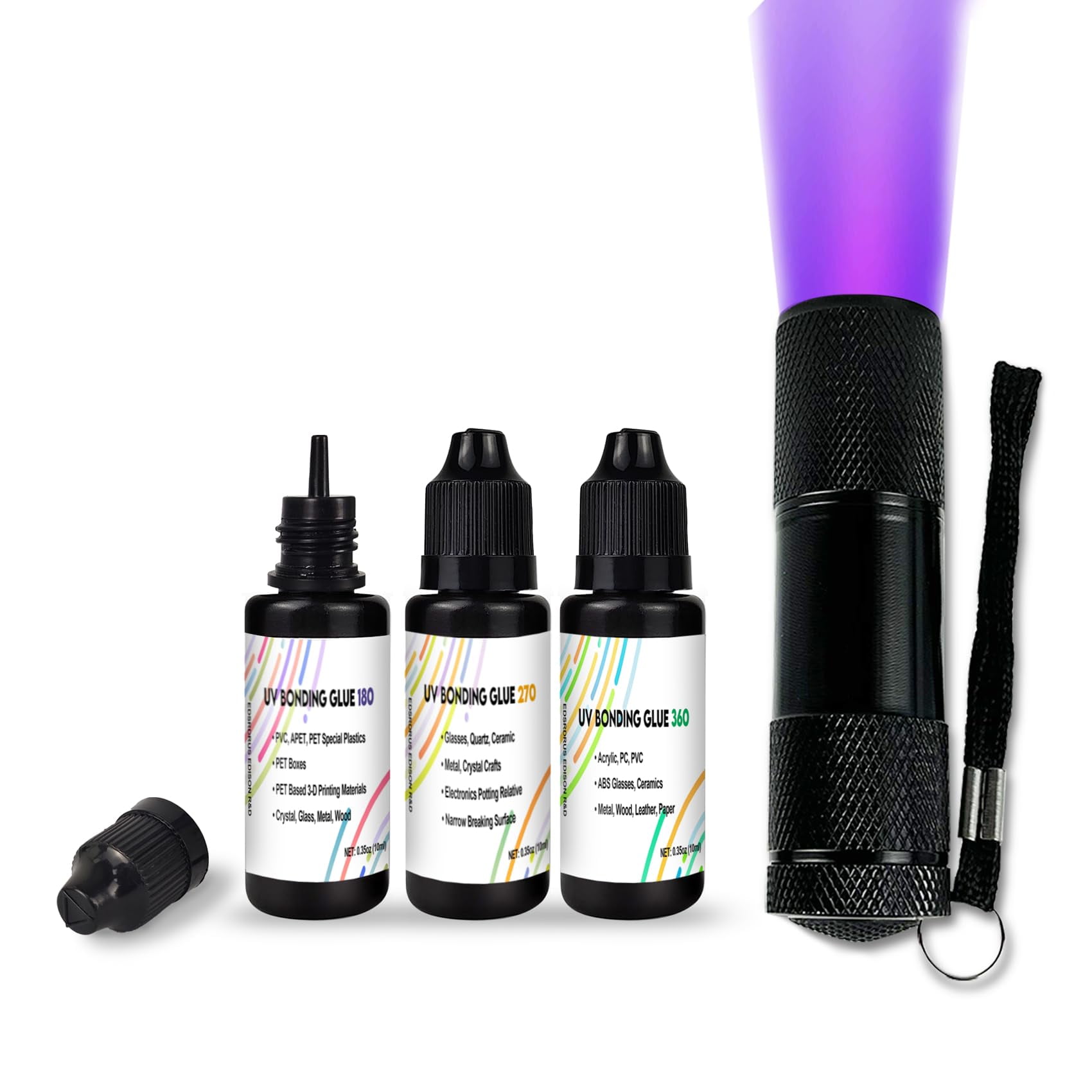 Kit combinado de pegamento UV EDSRDXS para atar, pegar y soldar con mosca | Walmart en línea