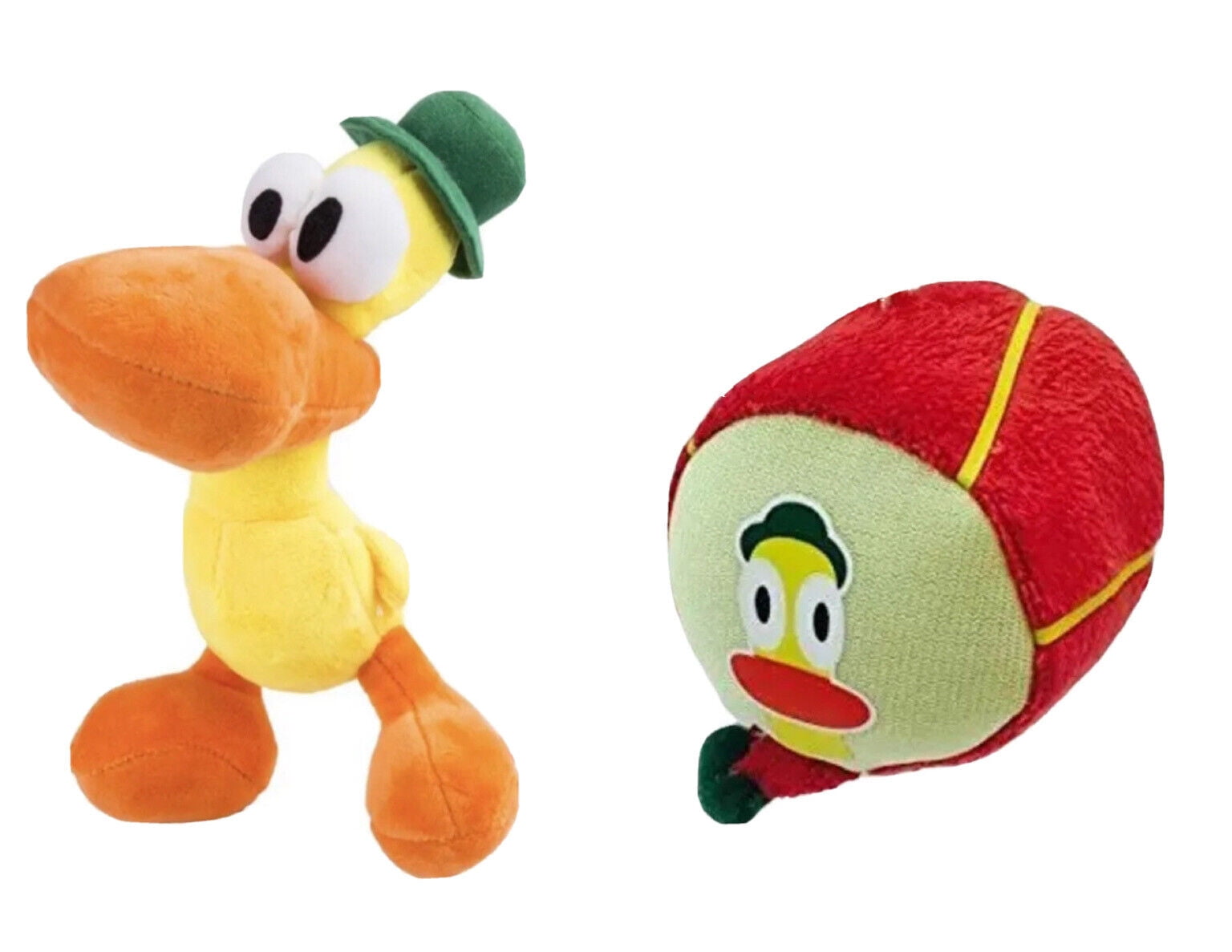 Drum 2” & Pato Duck 8” Plush Set Soft Stuffed New Pocoyo Friends ...