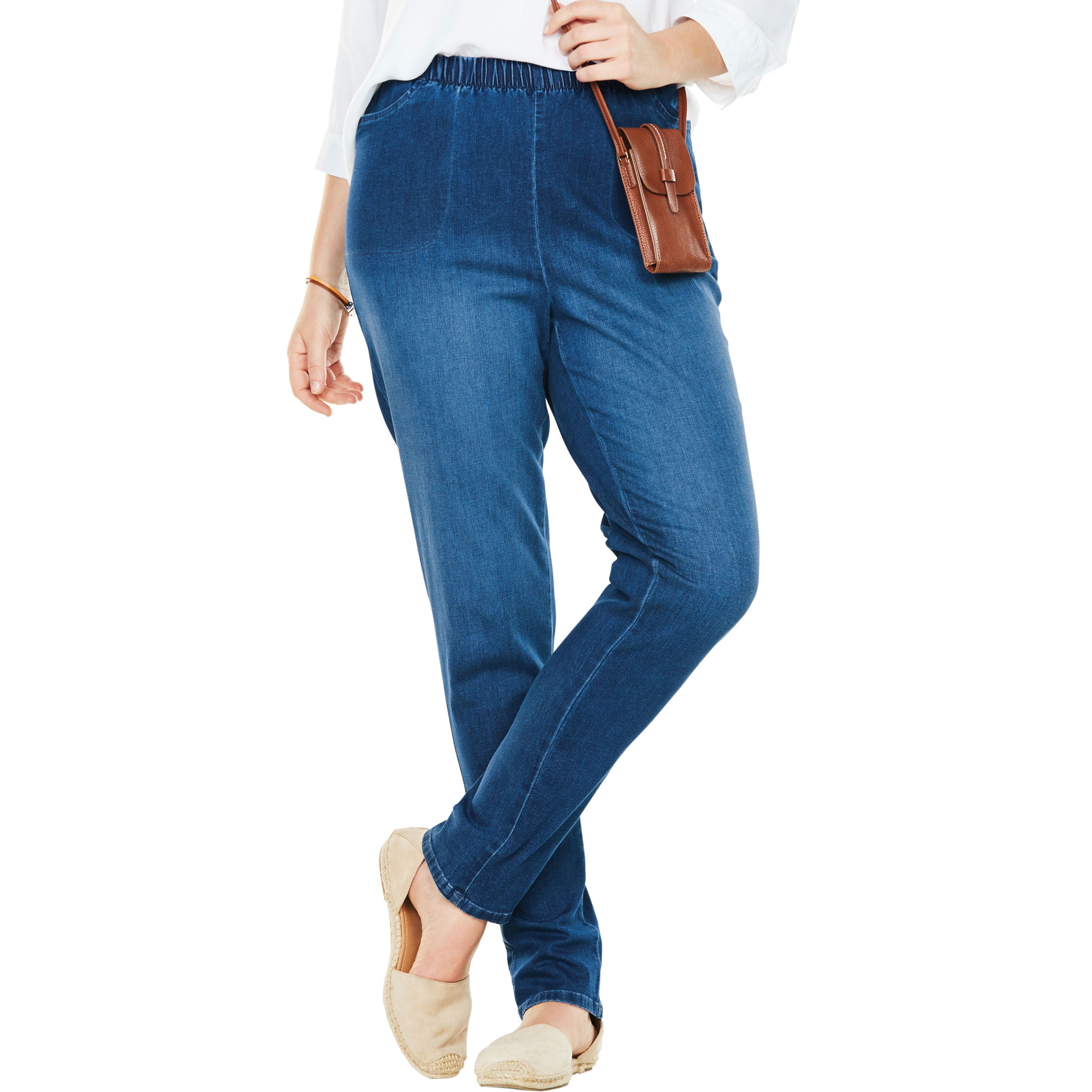 Woman Within Woman Within Plus Size Tall Straight Leg Fineline Jean