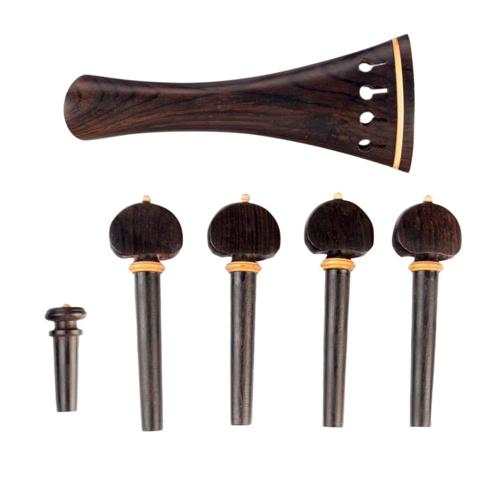 Exquisite Tailpiece & Tuning Peg & End Pin Set for 4/4 Violin Fiddle ...