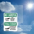 (2 Pack) Hot Surface Do Not Touch Bilingual OSHA Be Careful Sign ...