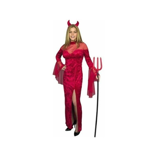 Adult Red Devil Dress Costume - Walmart.com