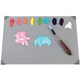 New Wave POSH Glass Table Top Palettes, Gray, 12" x 16" - Walmart.com
