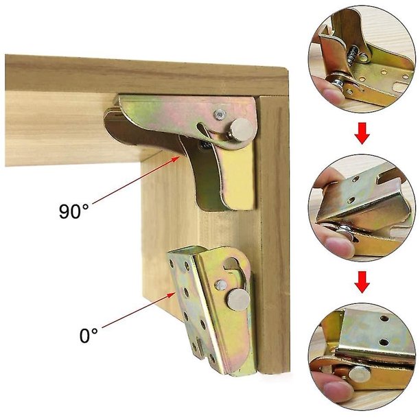 Qianli 4pcs Folding Leg Table, Interlocking Extension Table Bed Legs ...