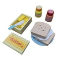 Wooden Kitchen Toys Kids Toaster Toy Set with Bread & Butter, Wooden ...