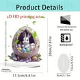 Easter Decorations Easter Cute Cabin Acrylic Car Interior 2D Acrylic ...