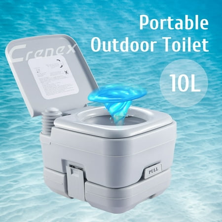 Bestco Bellows Pump Flushing Portable Toilet Travel Potty with Full ...