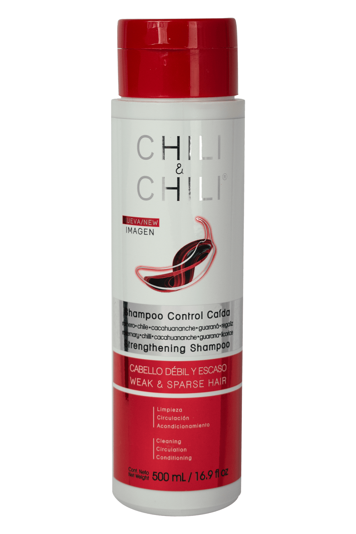 Chili & Chili Shampoo Chile y Cacahuananche Chili & Chili Control Caida Cabello debil y escaso ...