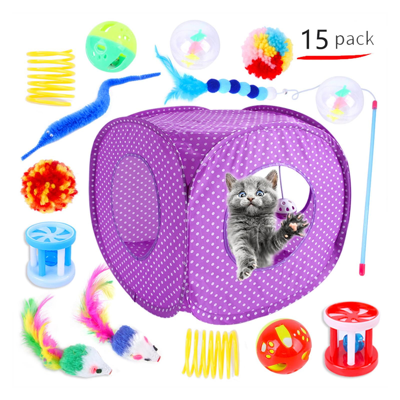 Click here for Beloving 15pcs Cat Toys Pet Interactive Toy Colorf... prices