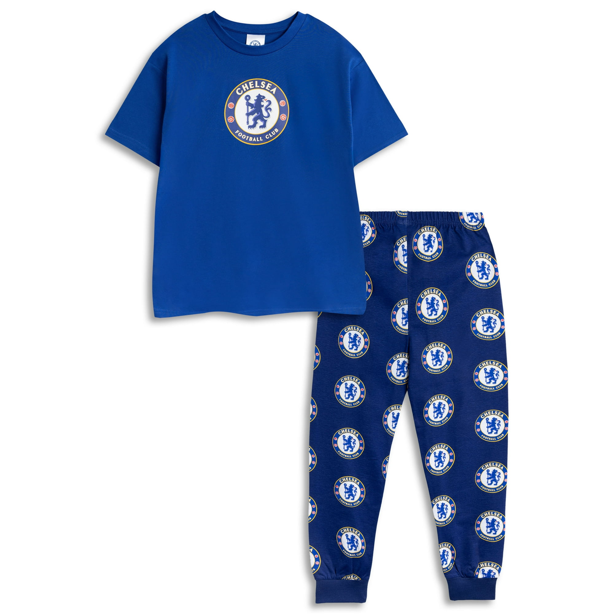 Click here for Chelsea Boys Blue Short Sleeve Long Leg Pyjama Set prices