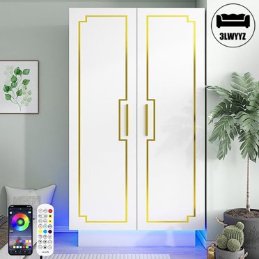 Acme Cargo Wardrobe Armoire with 1 Door in Gunmetal - Walmart.com