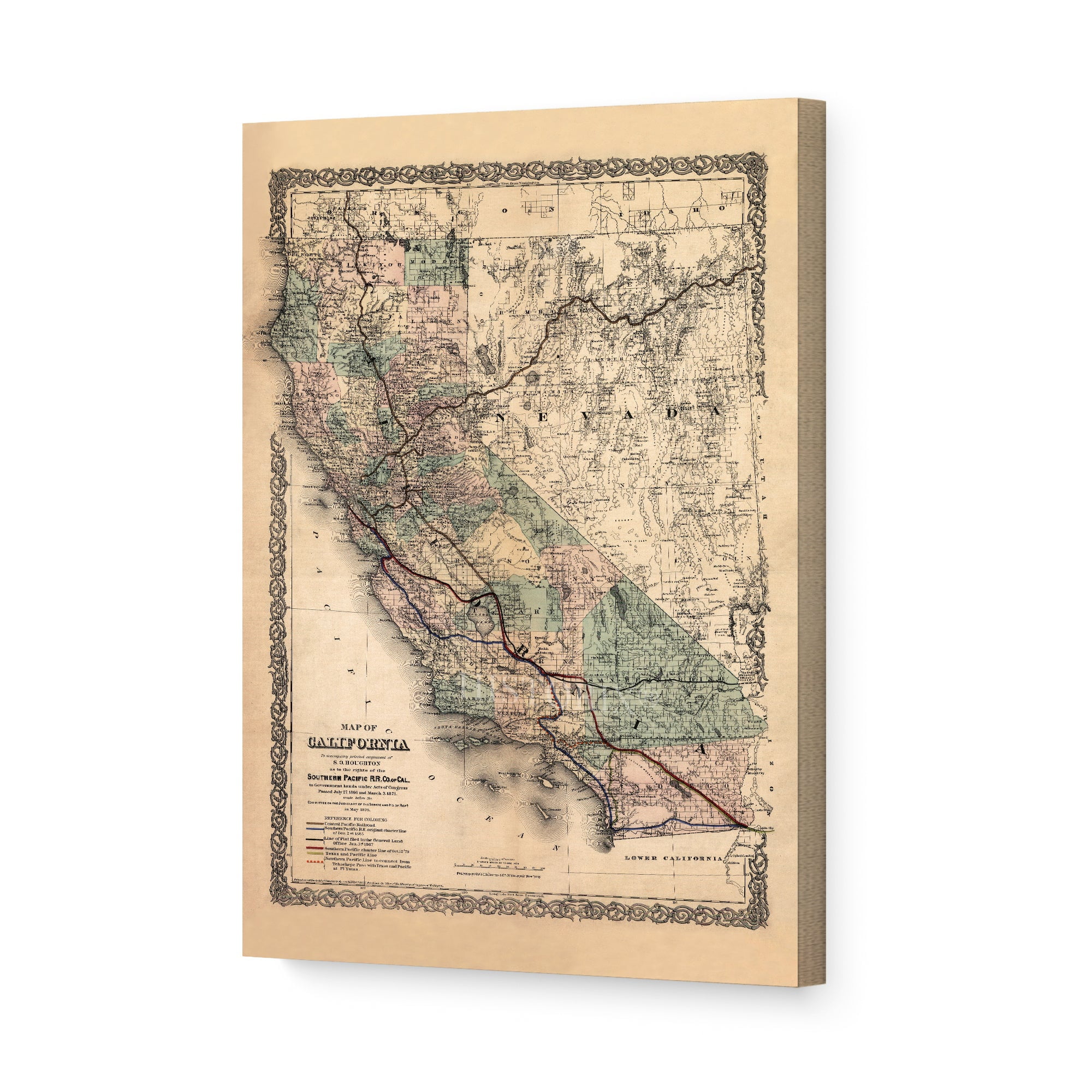 California Mileage Map