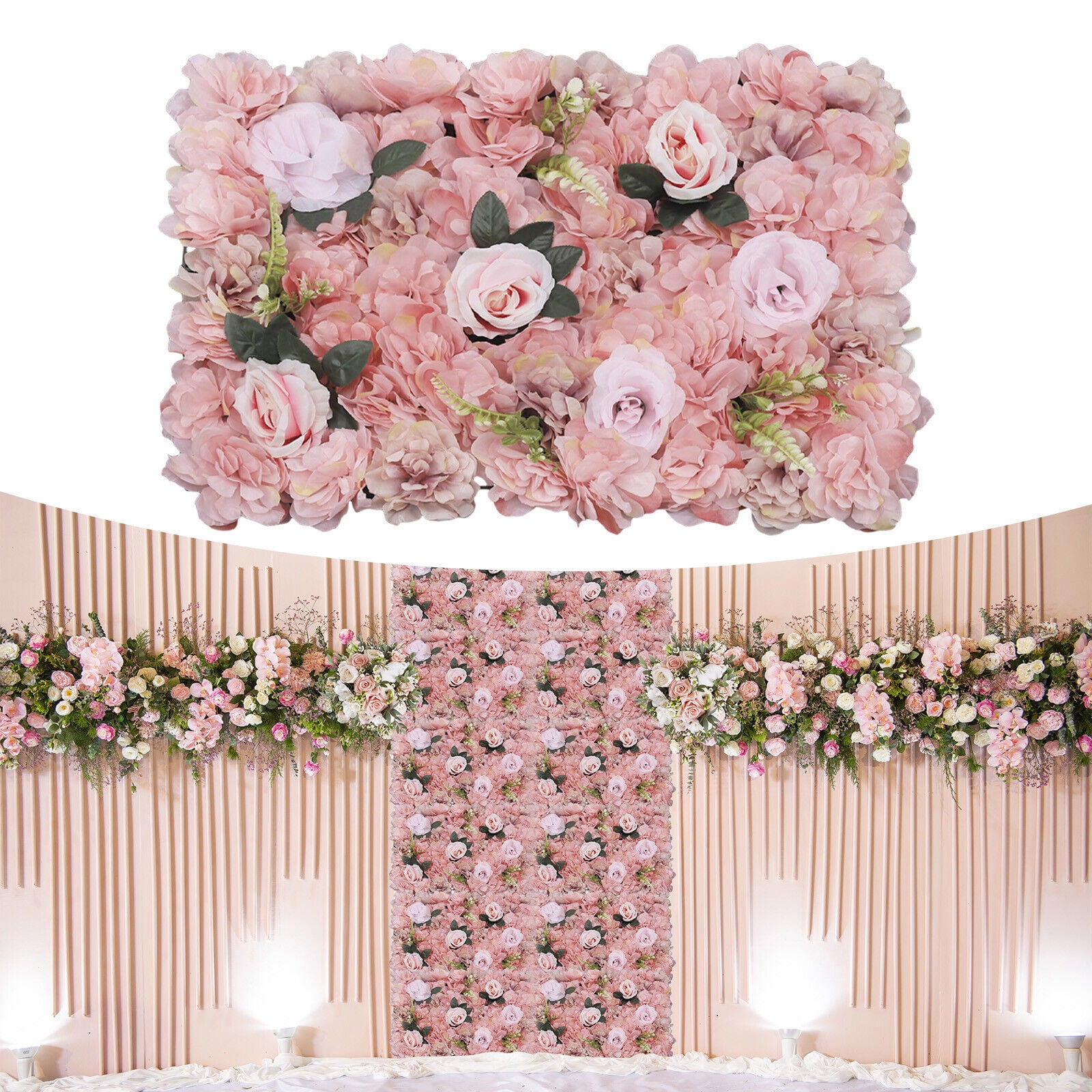 12Pcs Flower Wall Panel Mat Wedding Venue Floral Arrangement Photo ...